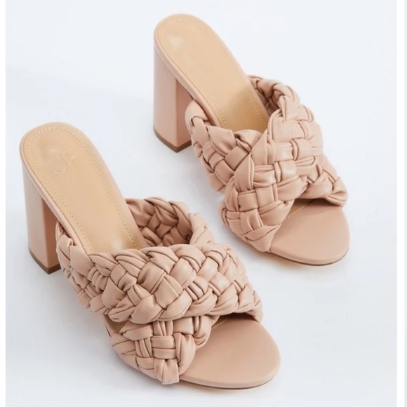 JustFab | Shoes | Like Justfab Blair Block Heeled Sandal Rugby Tan ...
